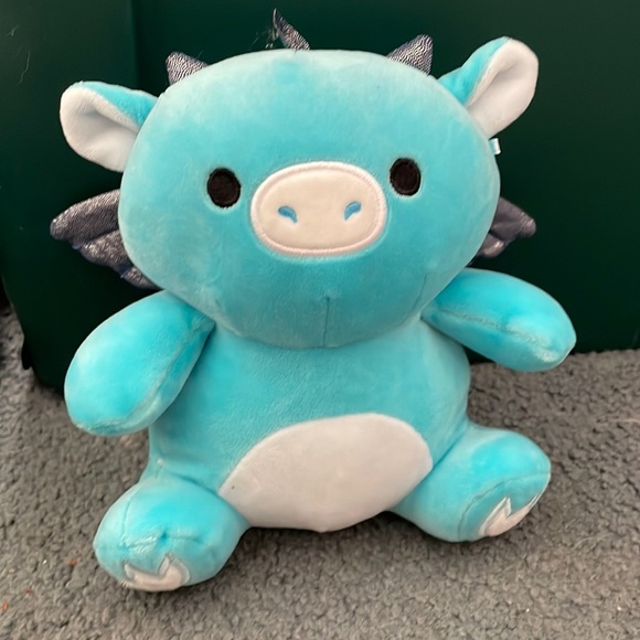 Squishmallows | Toys | Squishmallow Squeeze Mallow 7 Grey The Dragon ...